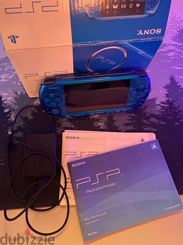 sony psp 3000 vibrant blue original - Video Games - 105616374